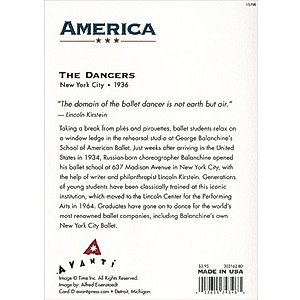 Ballerinas On Window Ledge - Avanti America Collection Dance/Dancing Birthday Card