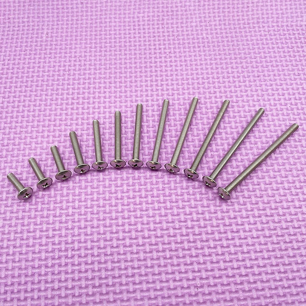 Adiyer 40-Pack Metric M4 x 30mm Machine Screws for Cabinet Drawer Knob Pull Handle, 304 Stainless Steel, Truss Head Bolts, Phillips Drive