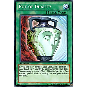 Yu-Gi-Oh! - Pot of Duality (SDOK-EN027) - Structure Deck: Onslaught of The Fire Kings - 1st Edition - Common