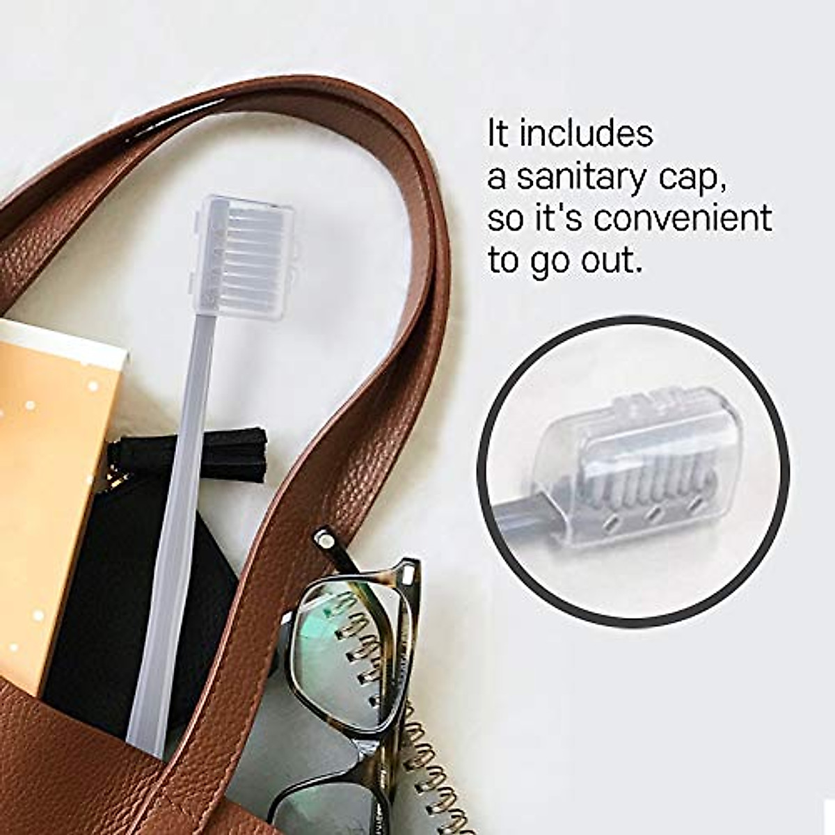 Pack of 8 Ultra Soft Toothbrush with Micro Thin Tapered Bristle - Made in Korea (4 Colors)