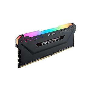Corsair Vengeance RGB Pro 8GB (1x8GB) DDR4 3600 (PC4-28800) C18 Optimized for AMD Ryzen – Black (CMW8GX4M1Z3600C18)