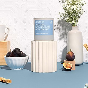 Anecdote 'Adulting' Coconut Soy Wax Candle Jar | Premium Hand Poured & Long Burning | Fig & Cashmere Scent | Phthalate-Free | for Home, Office, Gift - 9 Oz