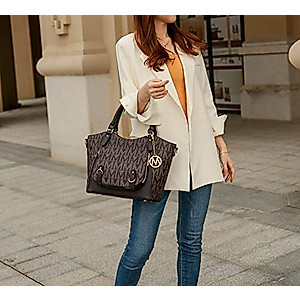 MKF Collection Shoulder Bag for Women, PU Leather Pocketbook Top-Handle Crossbody Purse Tote Satchel Handbag By Mia K