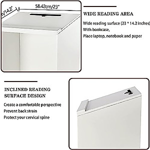 Podium Stand Modern Lecterns Wood Podium Stand Floor Standing Teacher Podiums W/Spacious Shelves Reception Desk Portable Podium Stand Has Many uses