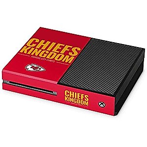 Skinit Decal Gaming Skin Compatible with Xbox One Console - Officially Licensed NFL Kansas City Chiefs Team Motto Design