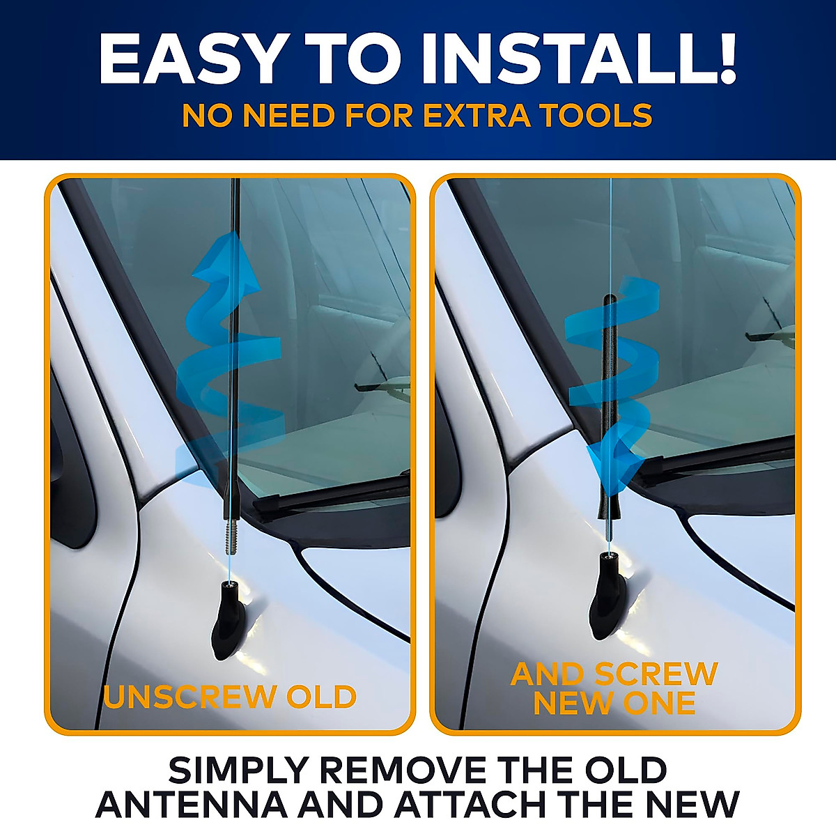 6 3/4" Antenna MAST - FITS : Ford Escape 2008 2009 2010 2011 2012 New