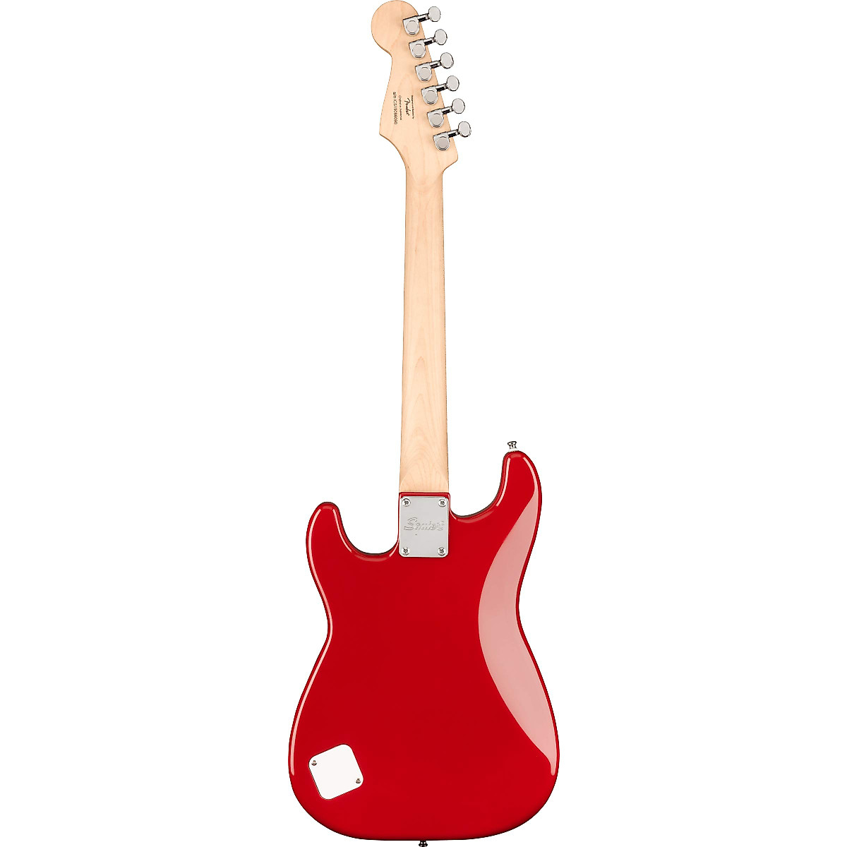 Fender Squier 3/4 Size Kids Mini Stratocaster Electric Guitar Learn-to-Play Bundle with Amp, Cable, Tuner, Strap, Picks, Fender Play Online Lessons, and Austin Bazaar Instructional DVD - Dakota Red