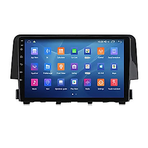 Biorunn Android 11 Car Stereo Radio for Honda Civic 2016 2017 2018 2019 2020,Built-in Car-Play Android Auto GPS Navigation Touch Screen Head Unit, FM AM RDS DSP 4G RAM 64G ROM