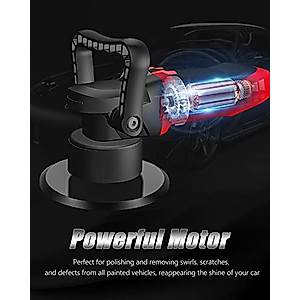 AVID POWER Buffer Polisher, 6-inch Dual Action/DA Polisher for Car Detailing, Random Orbital Car Buffer Polisher Waxer Kit with Variable Speed & 3 Polishing Pads