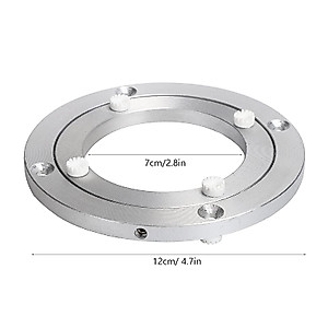 Silent Turntable Improved Cabinet & Drawer Organization Lazy Susans Mute Aluminum Alloy Non‑Slip Rotating Turntable Hardware for Dining‑Table of Homes and Hotels[5 inches]