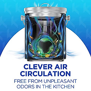 Stainless Steel Compost Bin for Kitchen Counter - Odor-Free Indoor Trash Bin with Clever Air Circulation and Filter [1.3 Gallon] - No Need for Plastic Bags Thanks to The Dishwasher Safe Inner bin