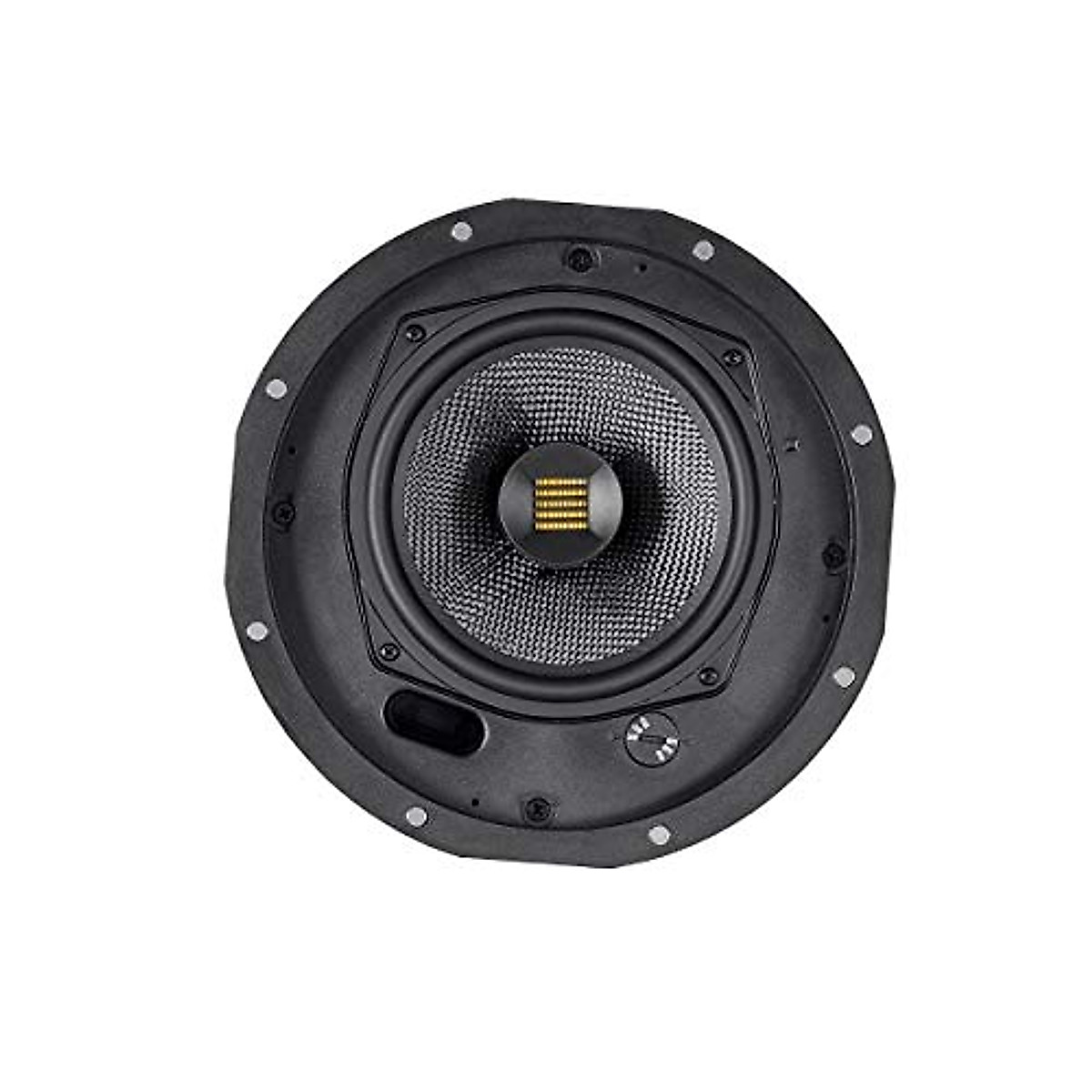 Monoprice 3-Way Carbon Fiber In-Wall Column Speaker - 6.5 Inch, With Ribbon Tweeter, Black - Amber Series