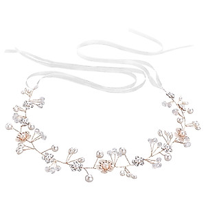 Floral Headpiece Bridal Hair Vine and Flower Crown - Elegant Wedding Hair Accessory for Flower Girls