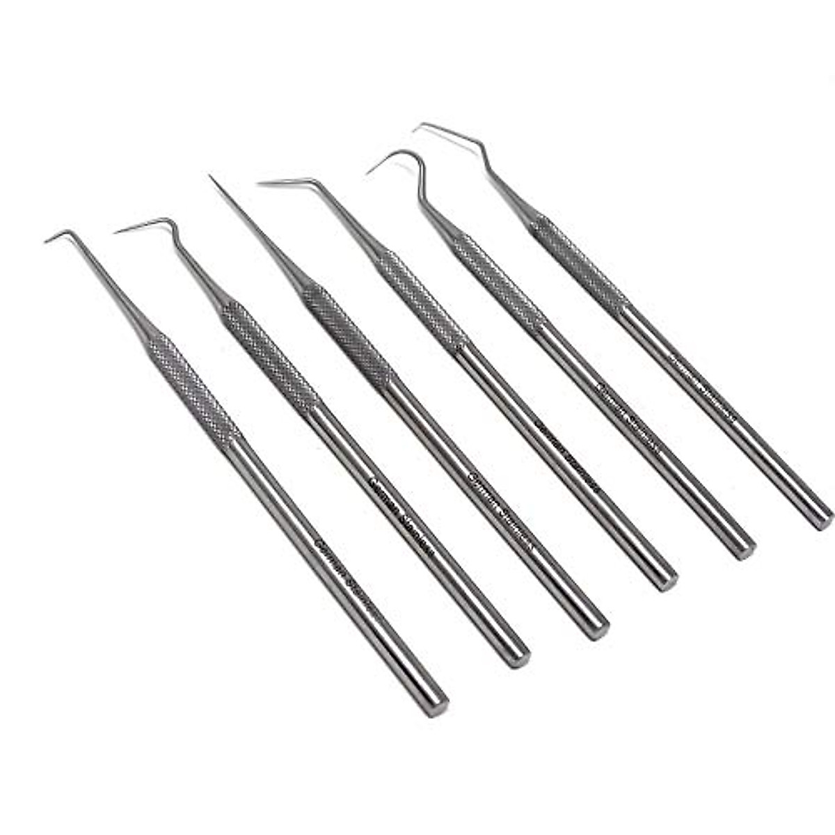 Set of 6 Stainless Steel Precision Micro Probe Set Combo, 5.5 inch Overall Length