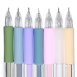 Dimeho Knife Pen Craft Cutting Tool, 7Pcs Student Utility Paper Pen Cutter Retractable Precision Paper Cutting Carving Tools Cartoon Pattern Art Utility Hobby Knife Pen for DIY Crafting Scrapbooking