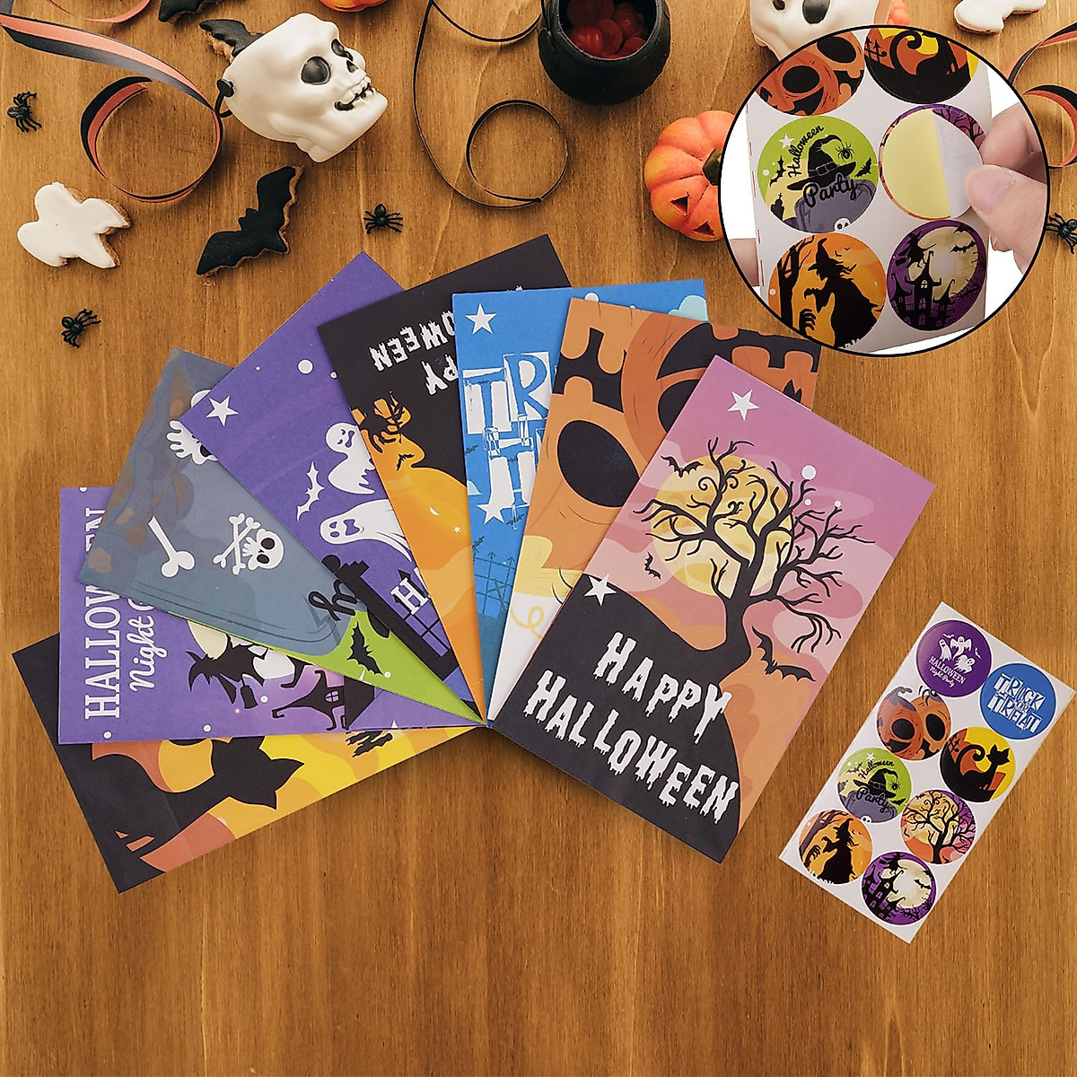 Linelglobal Halloween Treat Bag for Party Favor Kid Goodie Bag 24 Pack