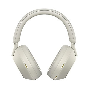 Sony WH-1000XM5 Wireless Industry Leading Headphones with Auto Noise Canceling Optimizer, Crystal Clear Hands-Free Calling, and Alexa Voice Control, Silver
