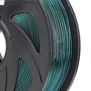 1.75mm 1KG 3D Printer Filament Transparent Green 3D Printing Material Neatly Wound PLA Meta Long Filament Bundle 3D Printer Accessories for Home Decoration