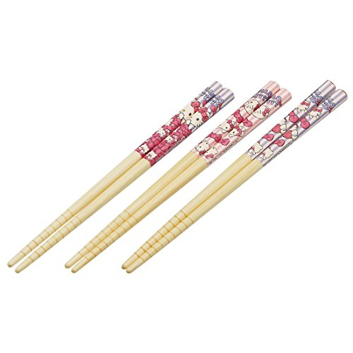Helo Kitty Bamboo Chopsticks 3 pcs set