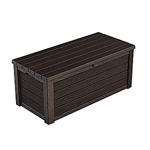 Keter Eastwood Deck Box 570 Litres - Weatherproof Durable Polypropylene Resin Construction - Extra Large Storage Capacity Sturdy Ventilated Box