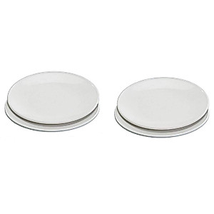 Nordic Ware Microwave Everyday Dinner Plates, Set of 4, white, 10 Inch