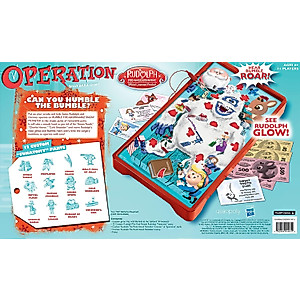 Operation Rudolph The Red Nosed Reindeer | Classic Electronic Board Game | Featuring Bumble The Abominable Snow Monster | Island of Misfit Toys from The Claymation Film