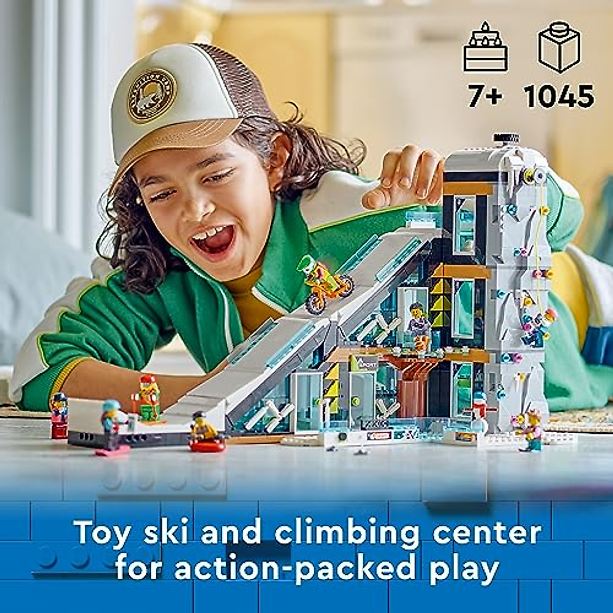 LEGO City Ski and Climbing Center Building Set, 1045 Pieces, for Kids Ages 7 and Up