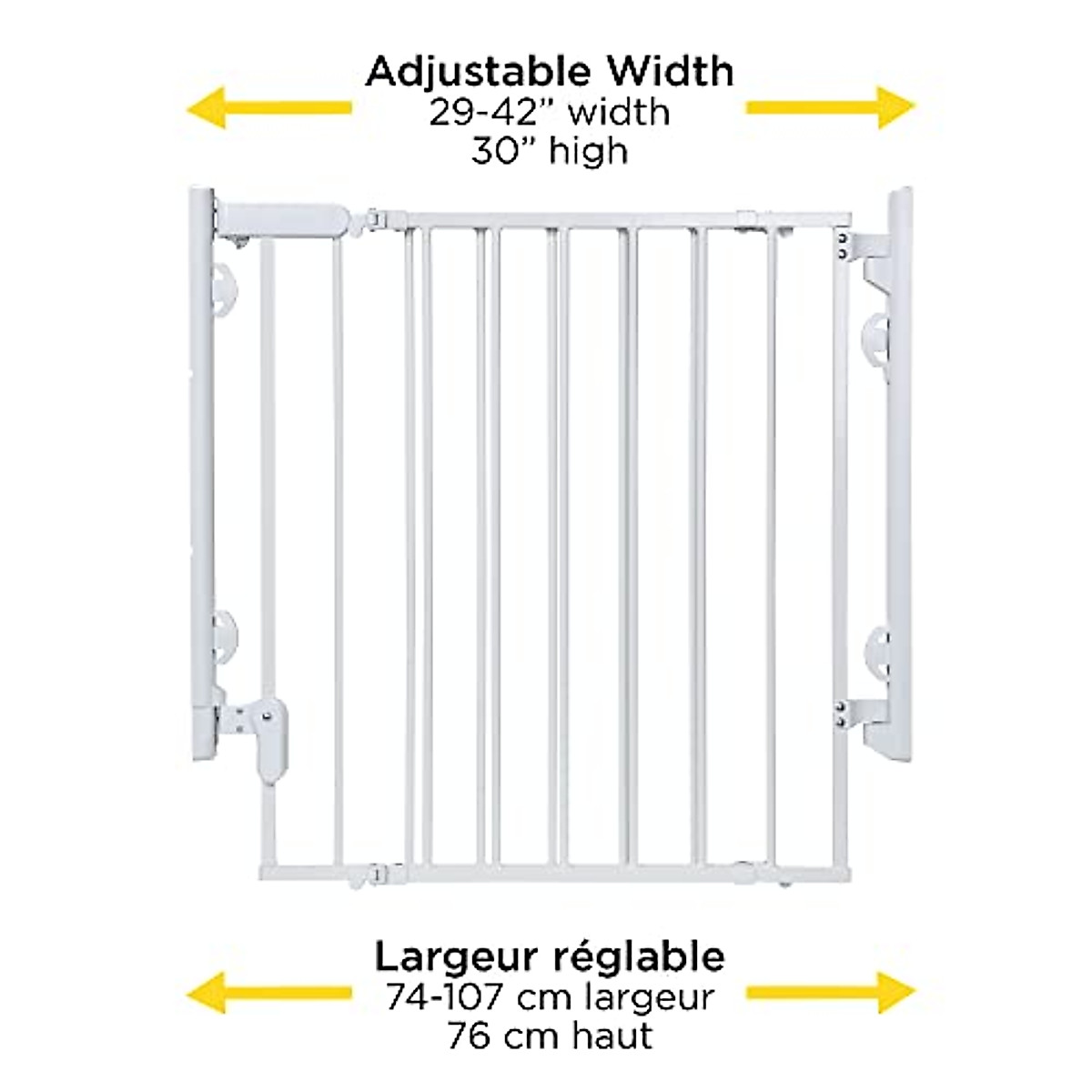 Safety 1ˢᵗ® Ready To Install Everywhere Gate, White