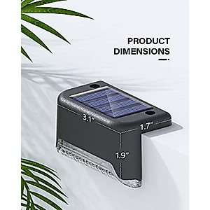 KIALUSH Deck Lights Solar Powered, 20 Pack Solar Deck Lights Outdoor Waterproof Led， Step Lights Solar Powered Used Outside, Solar Lights for Deck, Stairs, Patio Fence, Garden, Tiny Led Step Lights