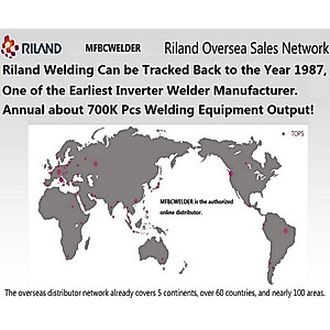 Riland FCAW MIG100E, 30-90 Amp Flux Core Wire Feed MIG Welder and Torch, 120V, 12 LBS, Easy Operation (expert welding parameters built-in and one knob adjustment)