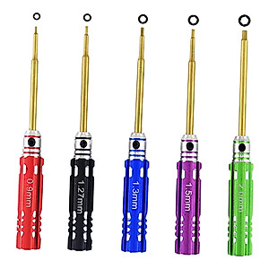 Colorful Screw Driver Set Screwdriver Tools Kit HSS Hexagon Screwdriver Wrench Tool 0.9mm 1.27mm 1.3mm 1.5mm 2.0 Screwdriver Kit