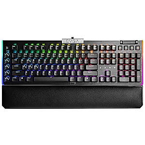 EVGA Z20 RGB Optical Mechanical USB Gaming Keyboard, Optical Mechanical Switches (Linear), 811-W1-20US-KR,Black