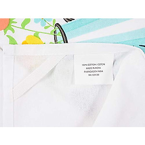 KAF Home Pantry Kitchen Dish Towel Set of 4, Cotton Rich, 18 x 28-inch (Gingham Bouquet Watering Can Flower Pot)