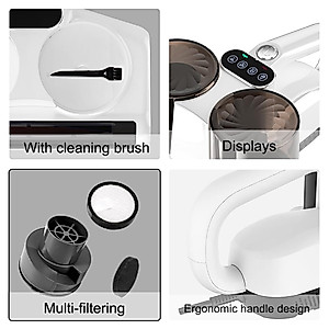 HYNSEN Bed Vacuum Cleaner, Mattress Vacuum Cleaner with UV & High Heating Tech, 12Kpa Strong Suction Handheld Vacuums of Bed Mattress Sofas, Pet Hair and Carpets