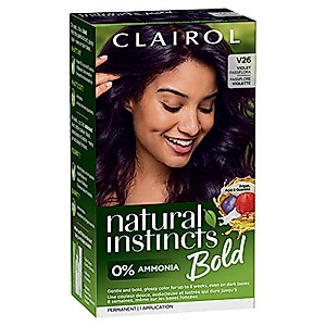 Natural Instincts Bold Permanent Hair Dye, V26 Violet Passiflora Hair Color, Pack of 1