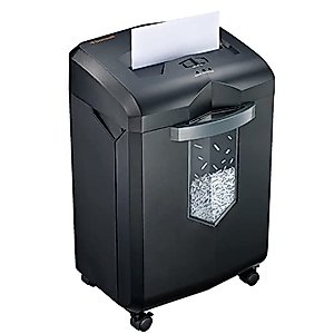 Bonsaii Paper Shredder, 18-Sheet 60-Minutes Paper Shredder for Office Heavy Duty Cross-Cut Shredder with 6 Gallon Pullout Basket & 4 Casters, Anti-Jam High Security Mail Shredder for Home Use(C149-C)