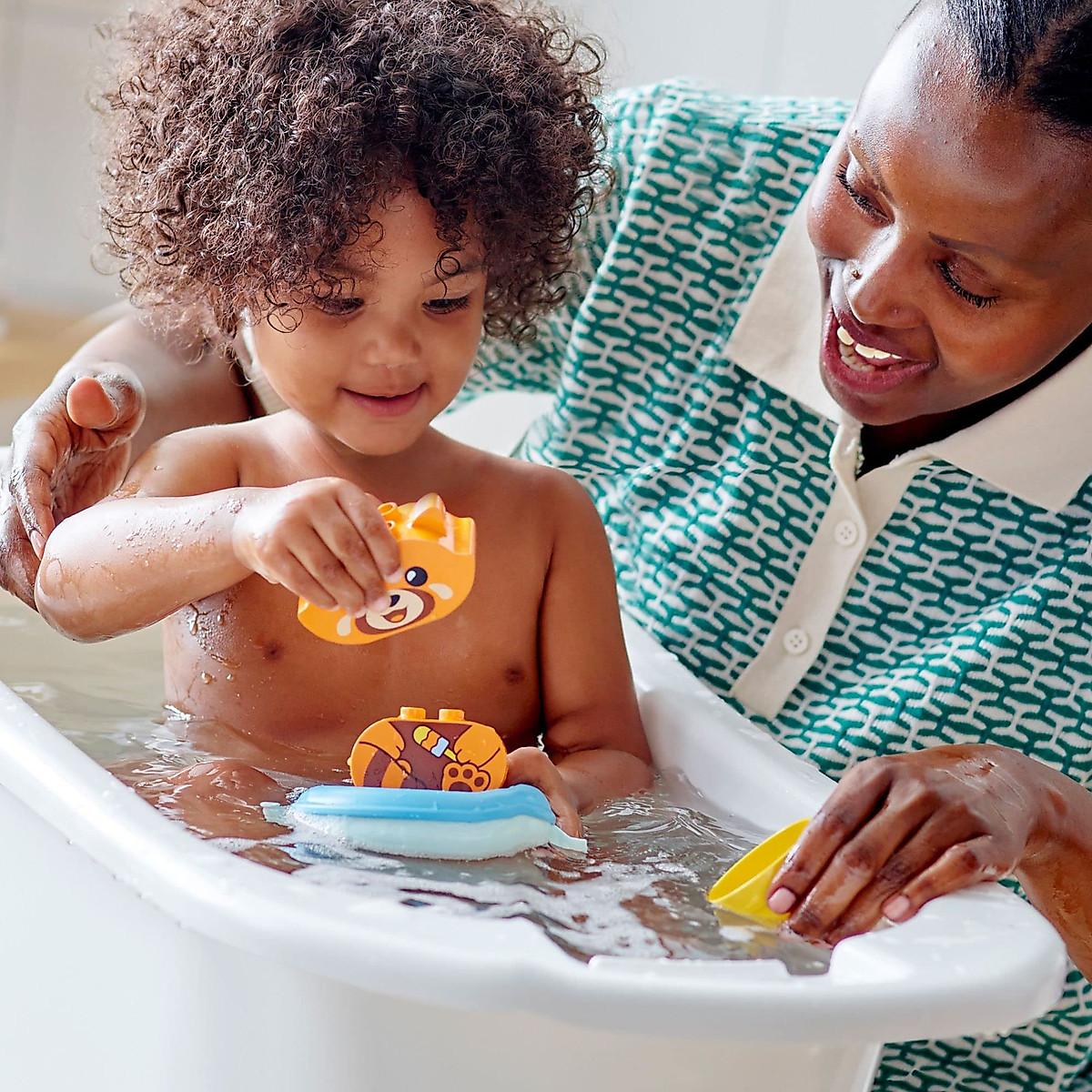 LEGO DUPLO Bath Time Fun: Floating Red Panda 10964 Bath Toy for Babies and Toddlers Ages 1.5 Plus Years Old, Baby Bathtub Water Toys, Easy to Clean