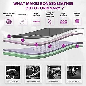 SNUGWAY Ergonomic Height Adjustable 360 Swivel Computer Desk PU Leather Gaming Chair