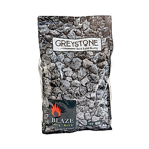 Lava Rocks for Fire Pit - 10 Pound Bag, Gas Fire Pit, Outdoor Fireplace, Fire Bowl, Mini Fire Pit - Fire Pit Rocks, Lava Rock for Mini Firepit, Gas Fireplace Rocks, Fire Table Rocks - Blaze (Black)