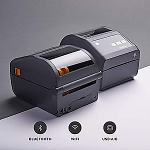 Zebra ZD420d Direct Thermal Desktop Printer 203 dpi Print Width 4 in WiFi Bluetooth USB ZD42042-D01W01EZ (Renewed)