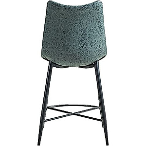 Hanover Bergen 5-Piece Dining Set with Round Counter-Height Table and 4 Tufted Chairs, HDR007-5PC-WH, 36.000, White, Gray