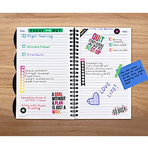 PlanAhead - Weekly & Monthly Undated Life Planner to Increase Productivity, Time Management and Hit Your Goals - Organizer Notebook & Productivity Journal, Start Any time, A5 Size, Last 1 Year, Black