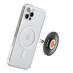 Nite Ize, Inc. STOMS-01-R8 Nite IZE Steelie Orbiter Plus Socket + Metal Ring, Holder iPhone 12 / Mini/Pro Max, Car Works with MagSafe Charger Magnetic Mount, Black