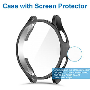 NANW 4 Pack Screen Protector Compatible with Samsung Galaxy 4 40mm, Soft TPU Plated Case Anti-Scratch Cover Rugged Bumper Full Cover Protective Shell for Galaxy Watch 4 Smartwatch