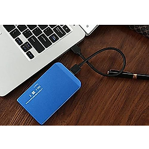 ZFARHW Portable External Hard Drive 1TB 2T 4T 6T 8T USB3.0 high-Speed Mobile Mechanical Hard Drive(4TB,High-Speed Blue)