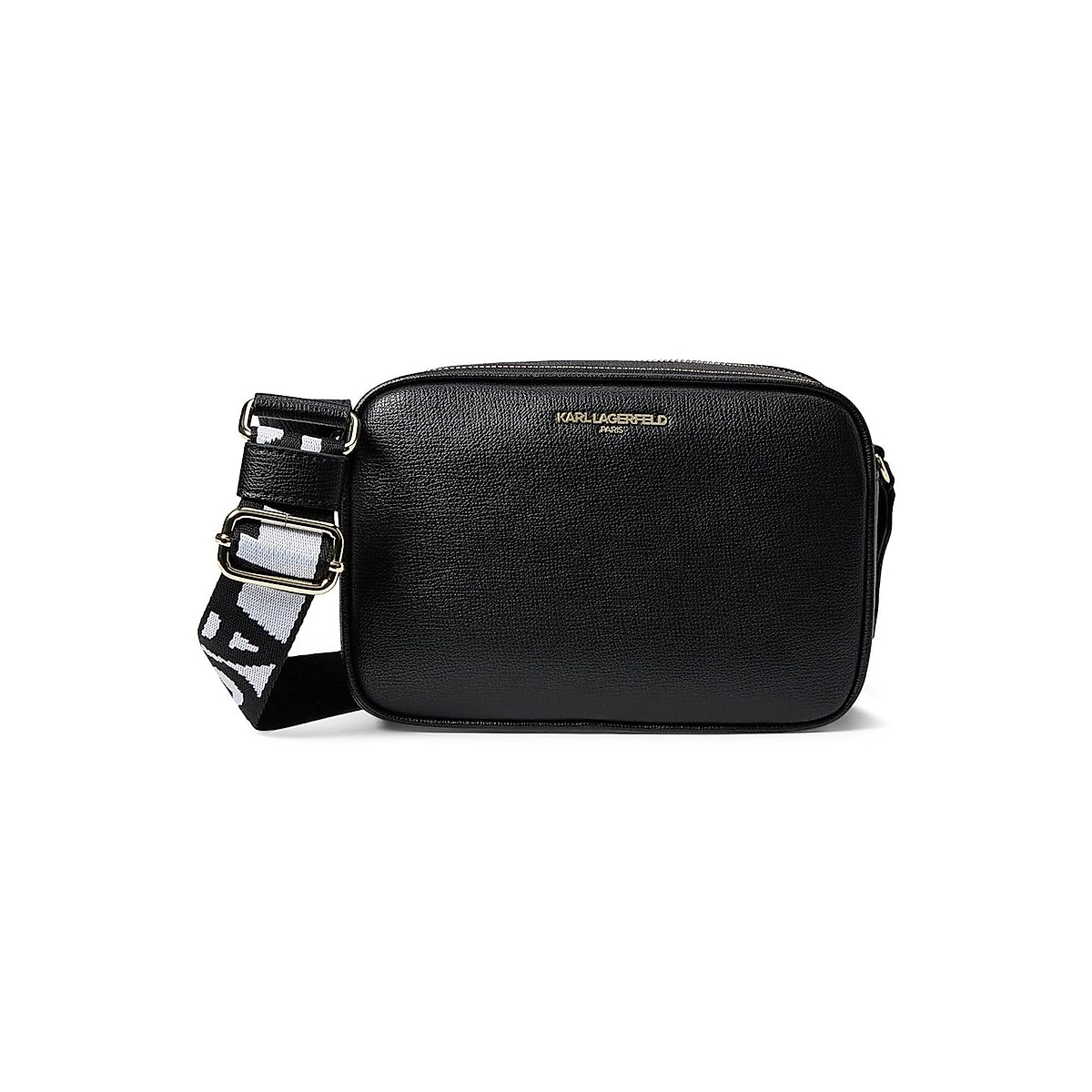 Karl Lagerfeld Paris Maybelle Crossbody, BLK/Gold