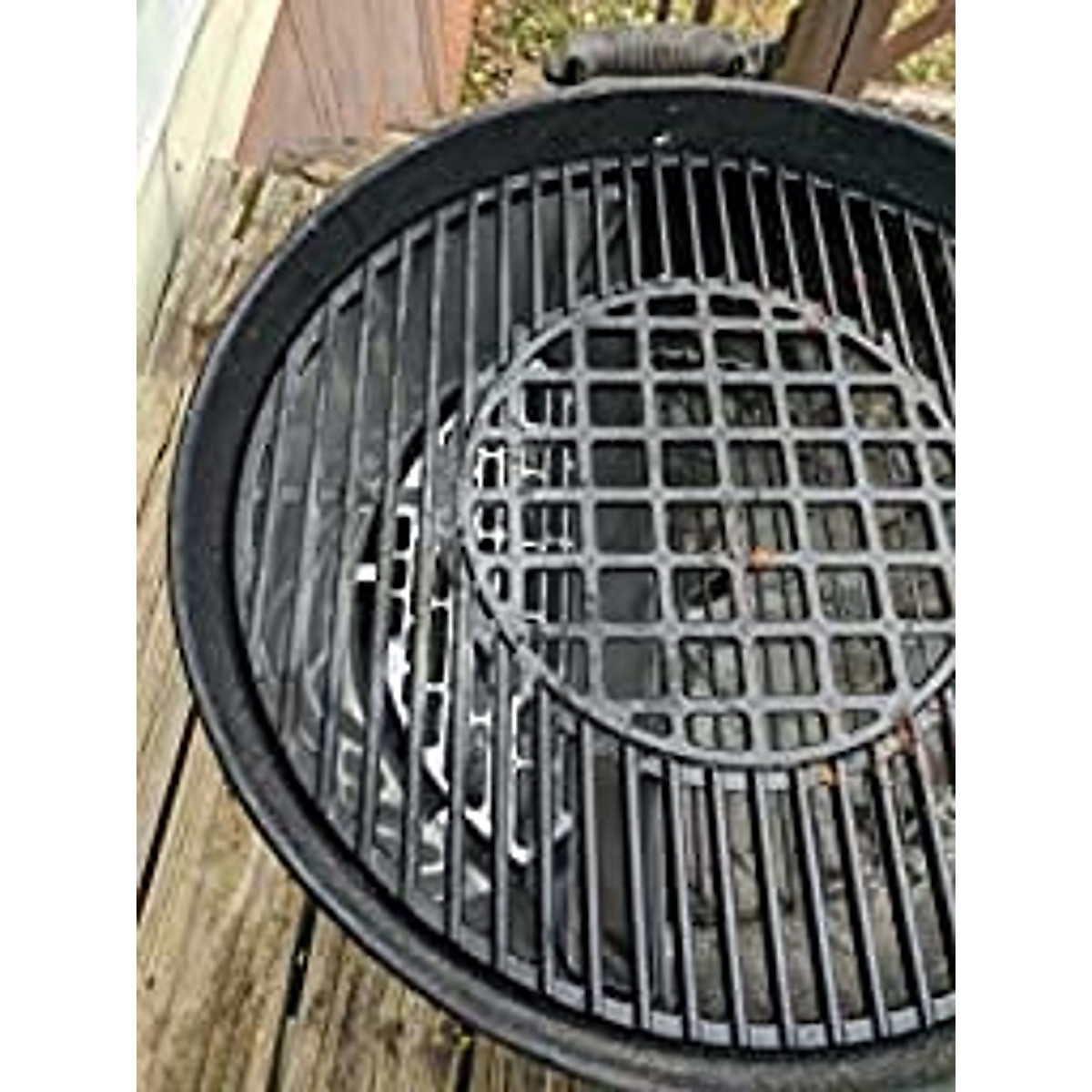 Votenli C883E Cast Iron Cooking Grid Grates Replacement for Weber 22.5 inches One-Touch Silver, Bar-B-Kettle, Master-Touch and One-Touch