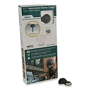 Ozco Building Products 56622 1-1/4-inch Hammered Dome Cap Nut, (10 per Pack)