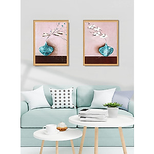 SEEDLING PHOTO FRAME 16x20 Frames Set of 3, 16x20 Picture Frames for Wall, Wooden Poster Frames with Plexiglass for Prints, Poster, and Art (Natural Wood)