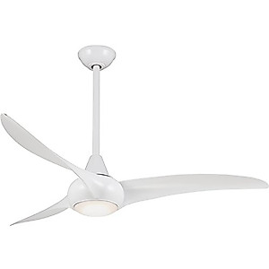 Minka-Aire F844-WH, Light Wave, 52" Ceiling Fan, White